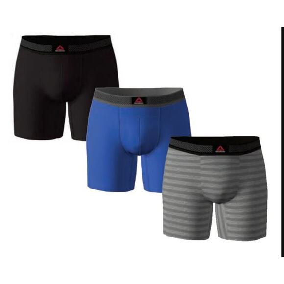 Reebok | Underwear & Socks | Reebok Mens 3 Pack Featherweight Boxer ...